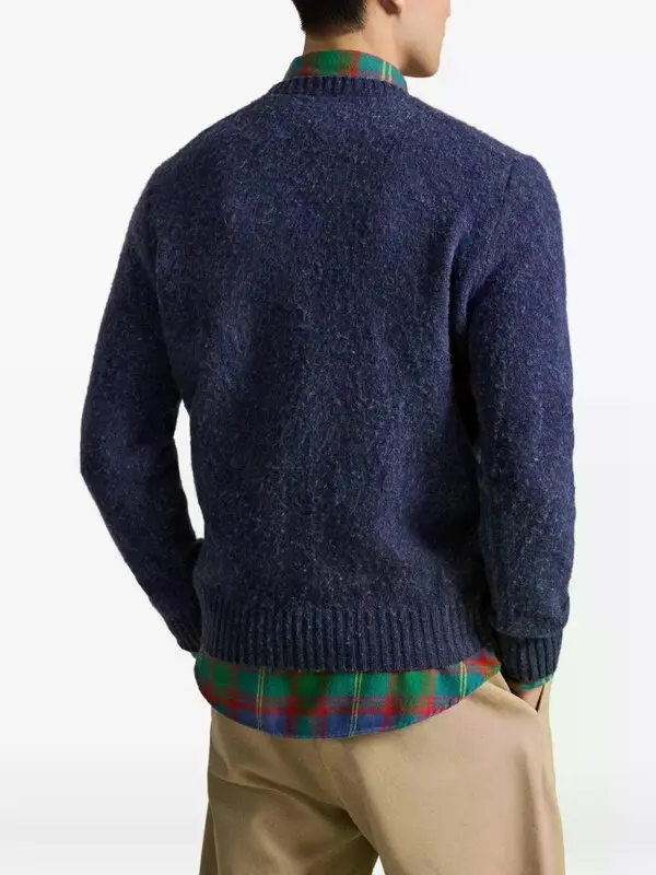 Polo Ralph Lauren Logo Intarsia Crew Neck Sweater