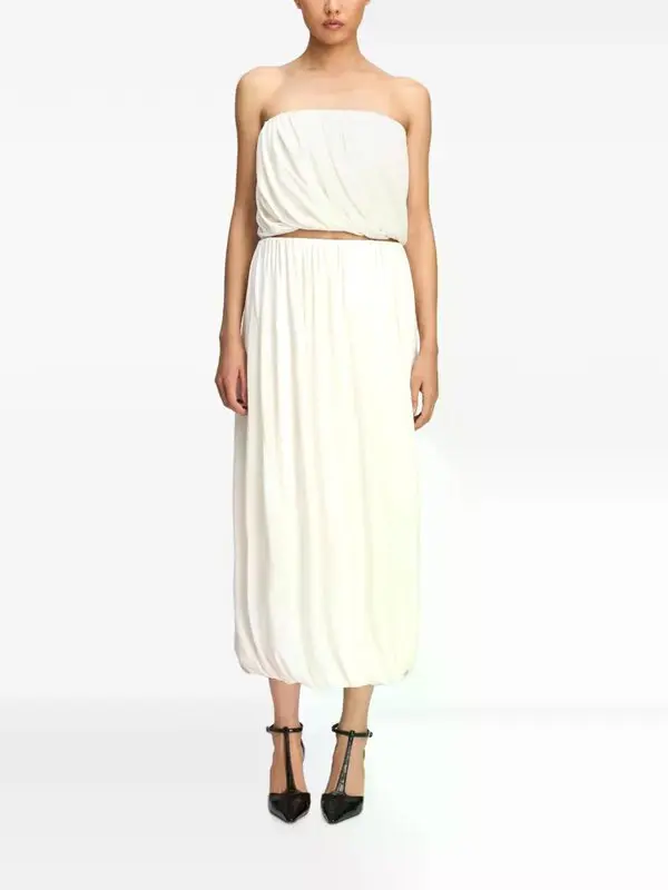 Cinq À Sept Calden Bubble-hem Midi Skirt - Neutrals