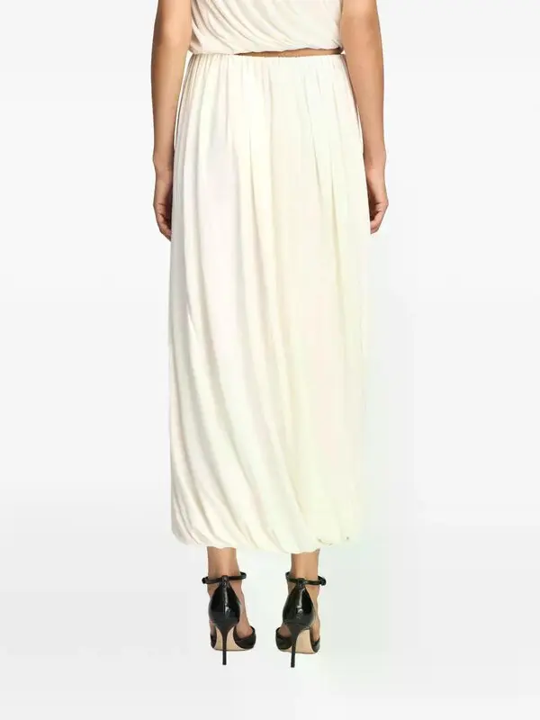 Cinq À Sept Calden Bubble-hem Midi Skirt - Neutrals