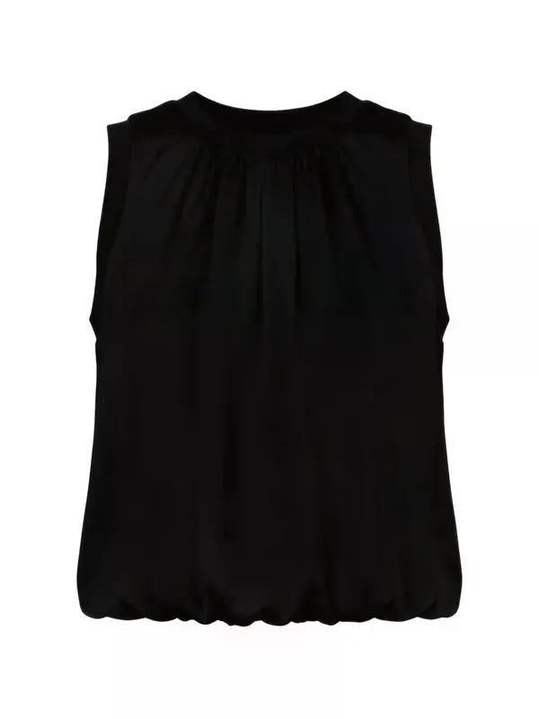 Cinq À Sept Peia Blouse With Ribbed Trim