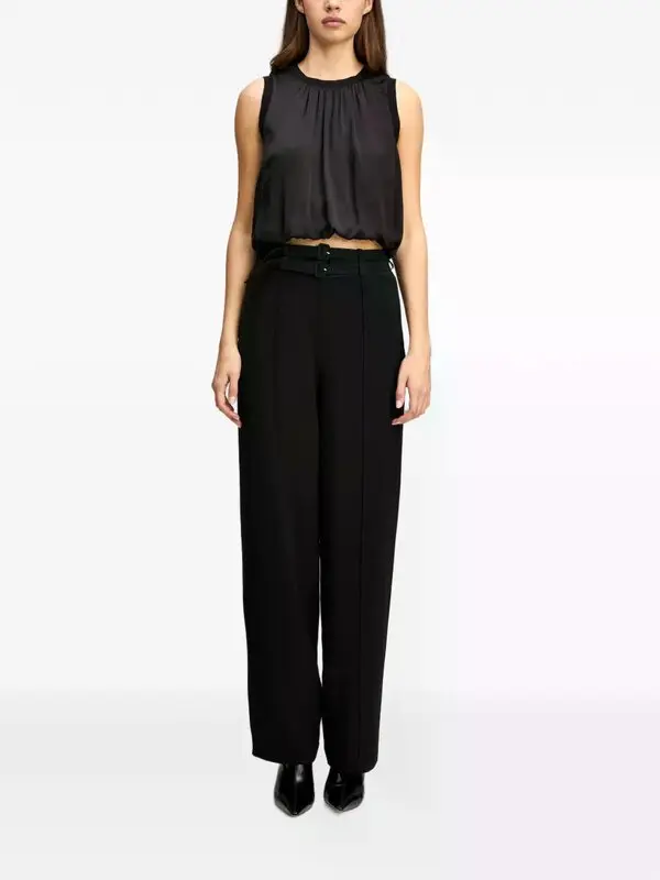 Cinq À Sept Peia Blouse With Ribbed Trim