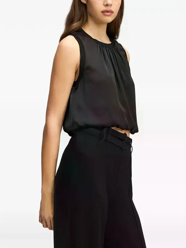 Cinq À Sept Peia Blouse With Ribbed Trim