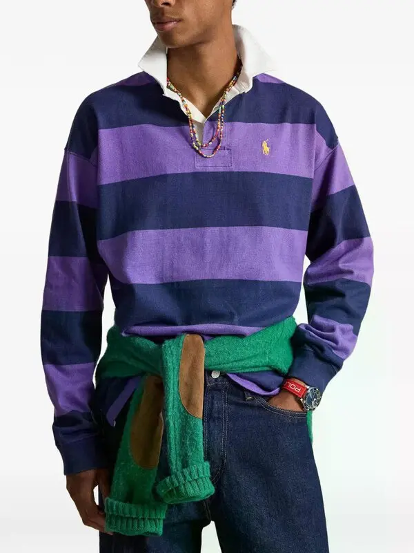 Polo Ralph Lauren Big Fit Striped Jersey Rugby Shirt