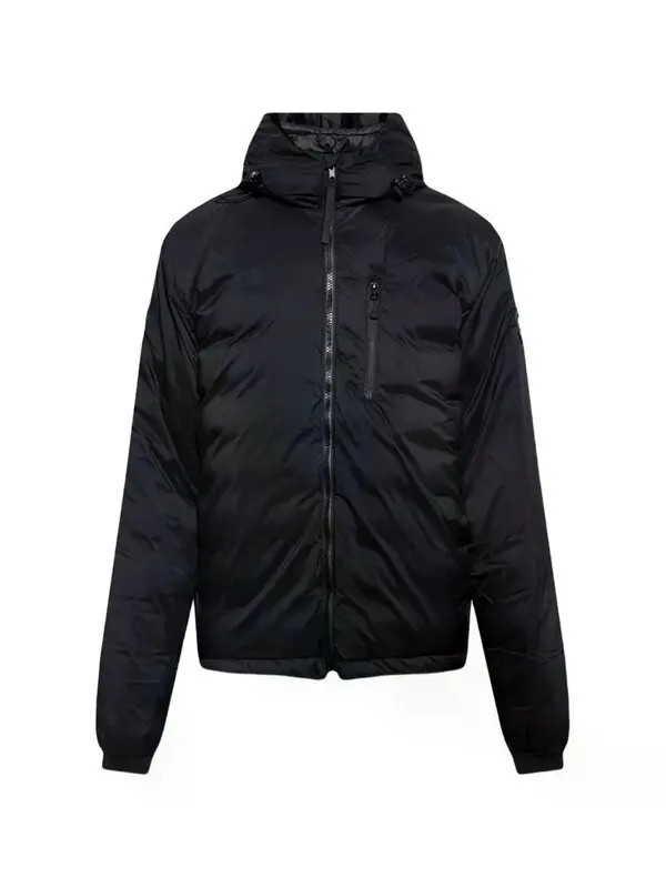 Canada Goose Logo Patch Hooded Jacket - Black