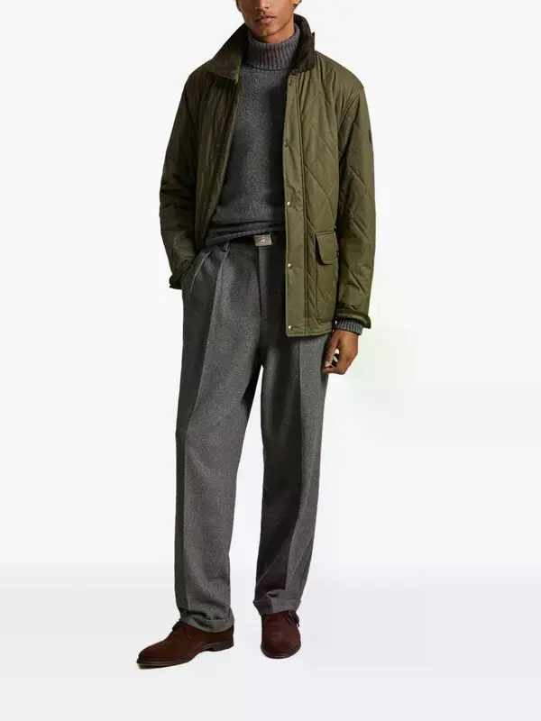 Polo Ralph Lauren Diamond-quilted Jacket With Corduroy Collar