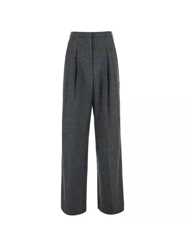 PT TORINO Check Pleated Trousers
