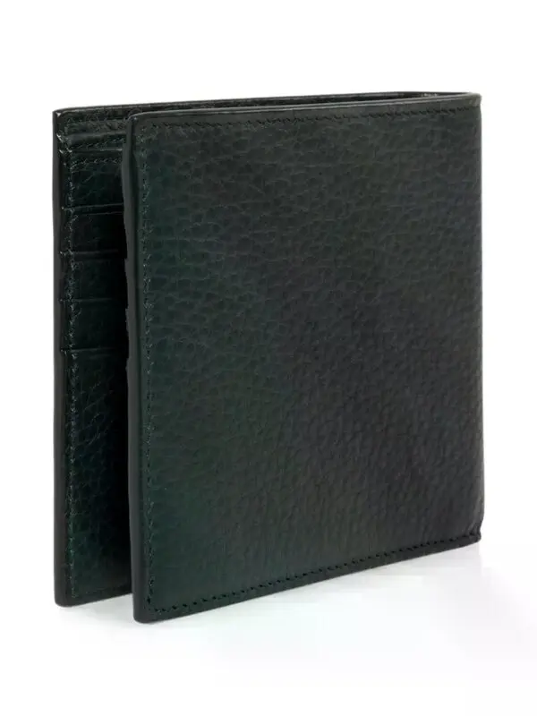 Saint Laurent Tiny Cassandre East/west Wallet In Grained Leather