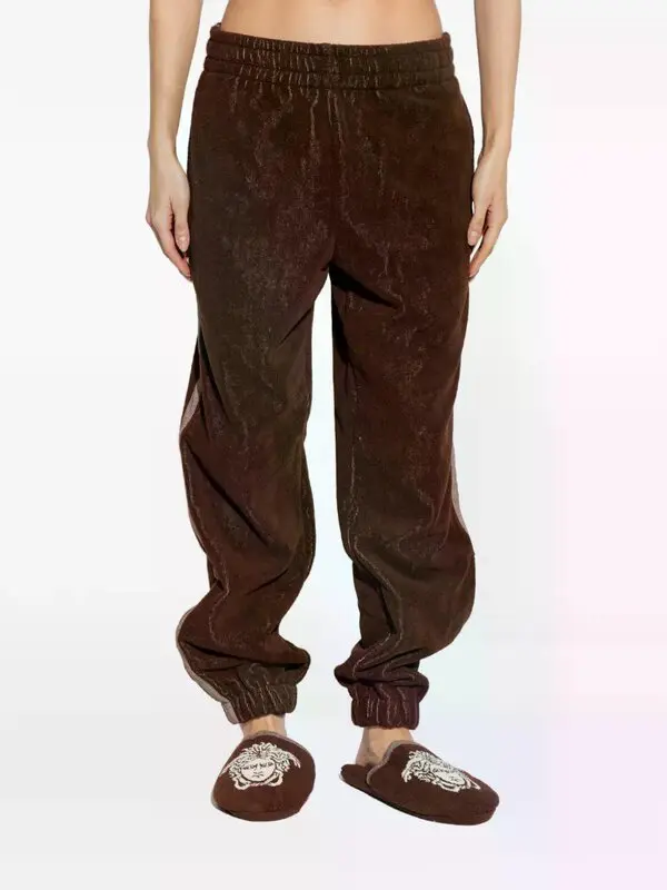 Versace Logo-embroidered Terry Track Pants