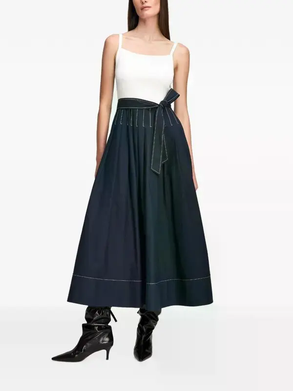 Cinq À Sept Olivia Midi Flared Dress - Blue