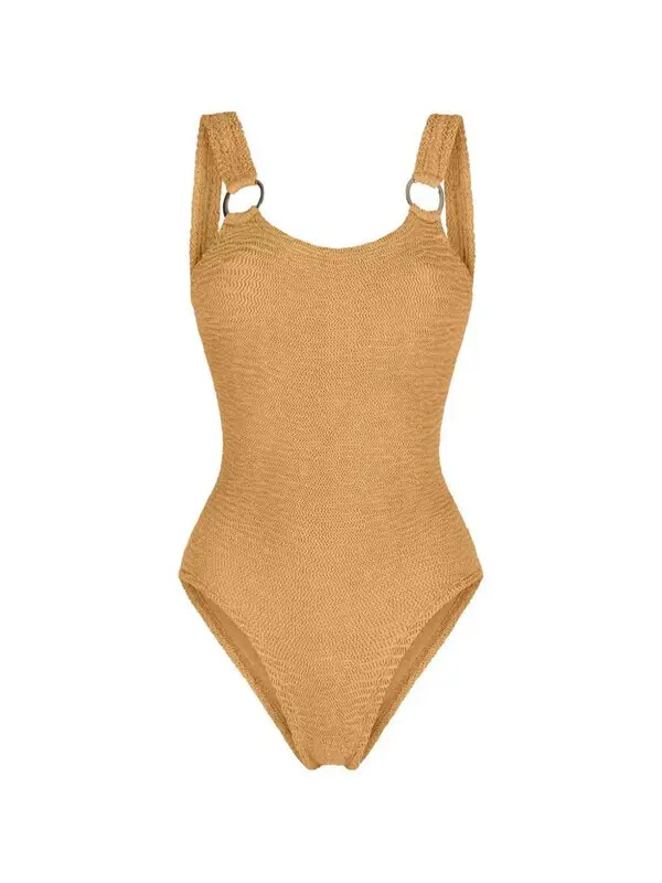 PARAMIDONNA Sophia Ring-detail Swimsuit - Neutrals