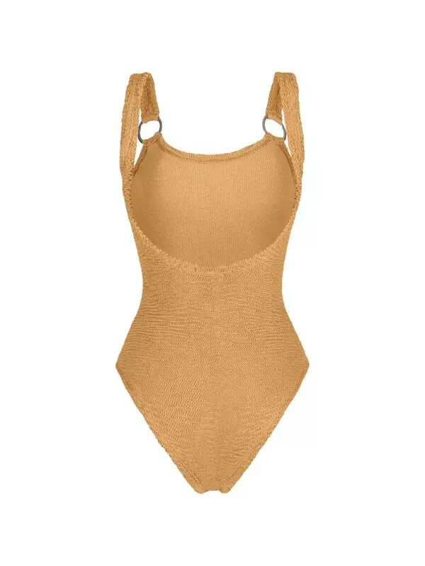 PARAMIDONNA Sophia Ring-detail Swimsuit - Neutrals