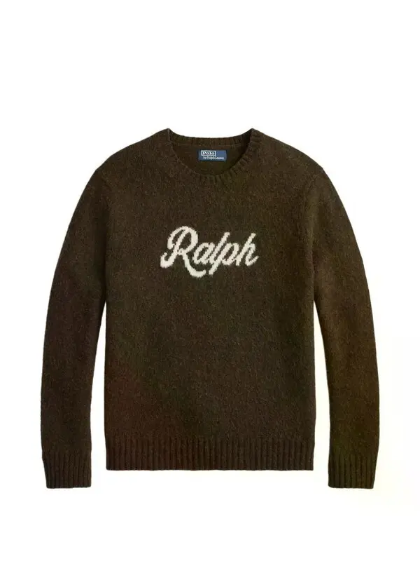 Polo Ralph Lauren Logo Intarsia Crew Neck Sweater