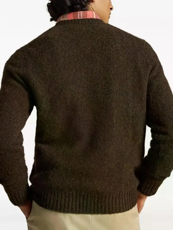Polo Ralph Lauren Logo Intarsia Crew Neck Sweater