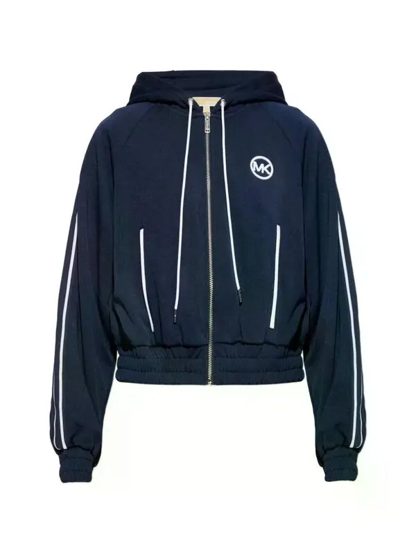 Michael Kors Logo-embroidered Zip-up Hoodie