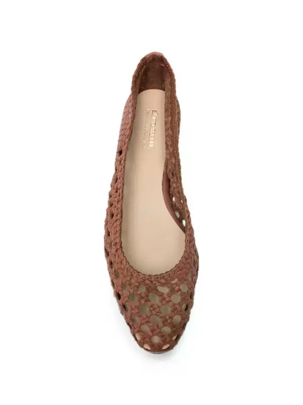 Dragon Leather Ballet Flats
