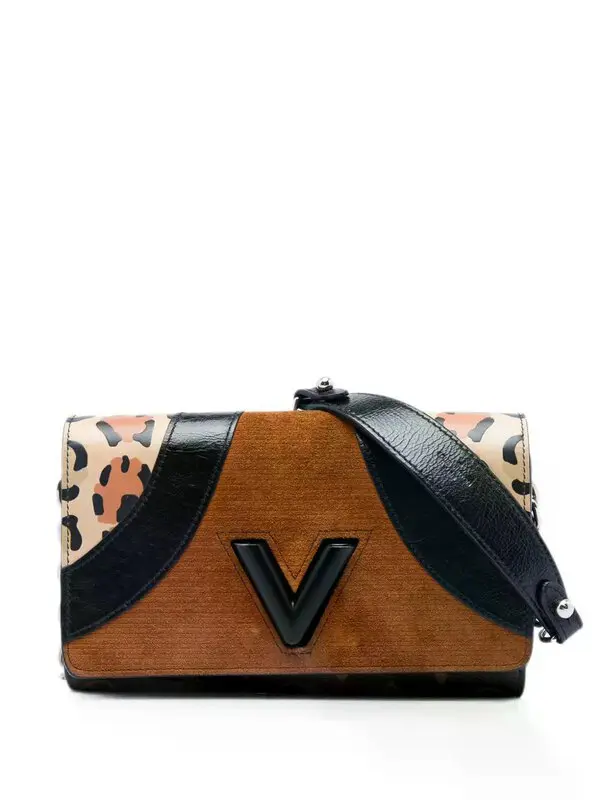LOUIS VUITTON 2018 Monogram Wild At Heart Twist Wallet On Chain Crossbody Bag - Brown