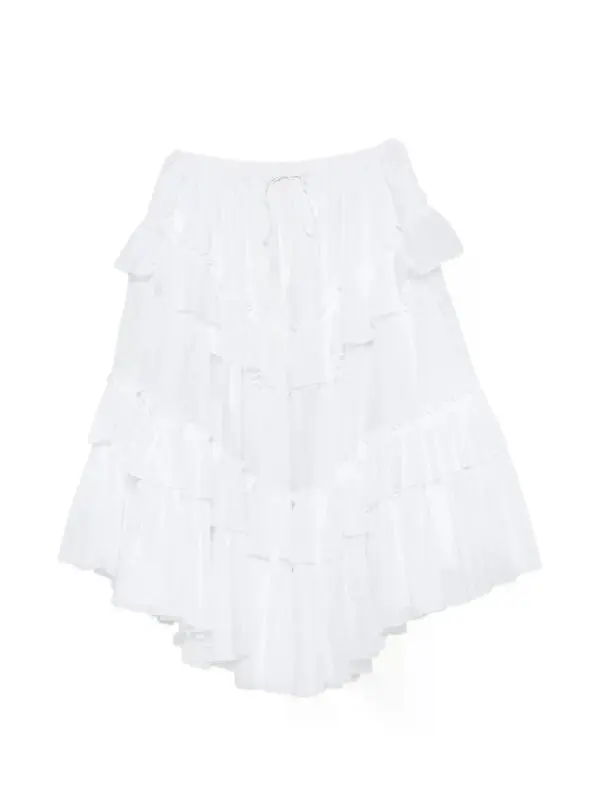 Chloé Ruffled-trim Tiered Midi Skirt