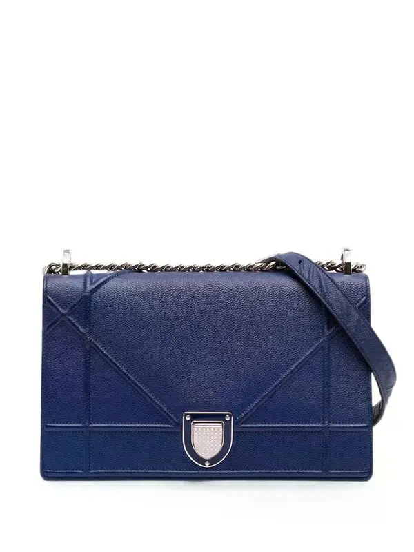 Dior 2016 Medium Grained Calfskin Diorama Flap Crossbody Bag
