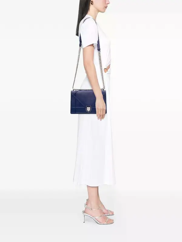 Dior 2016 Medium Grained Calfskin Diorama Flap Crossbody Bag