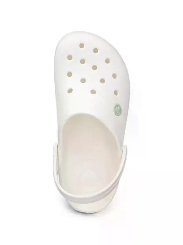 CROCS Perforated Slingback Clogs - White