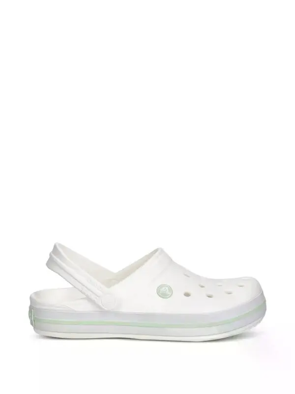 CROCS Perforated Slingback Clogs - White