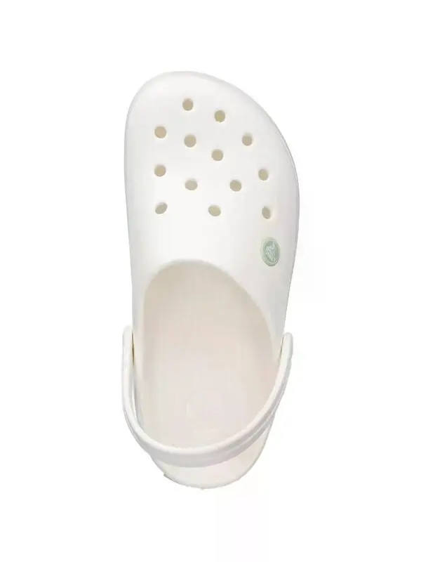 CROCS Perforated Slingback Clogs - White