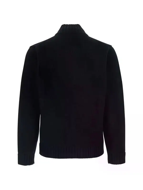 KANGRA Merino Wool Zip-up Cardigan