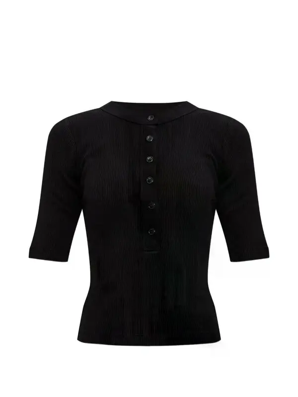 Citizens Of Humanity Nali Ribbed-knit Button-up Top