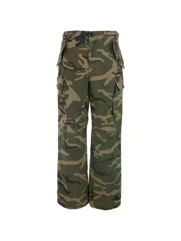 FOUND Camouflage Print Cargo Pants