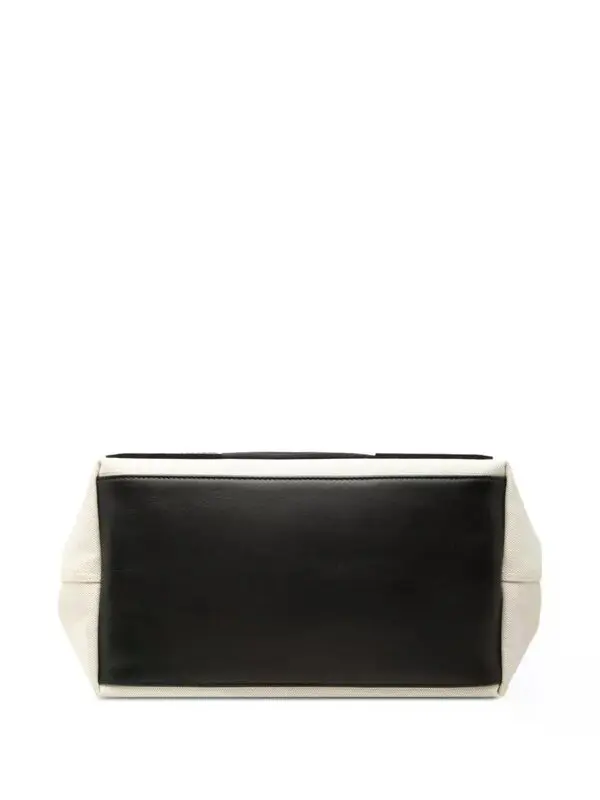 Balenciaga Navy Cabas S Tote Bag - White