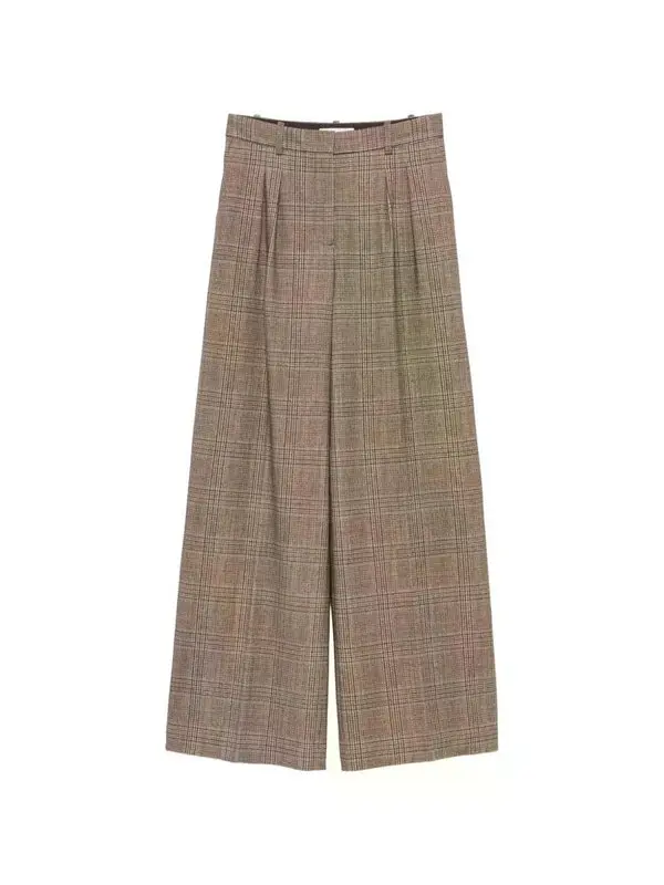 CIRCOLO 1901 Check Pattern Pleated Trousers