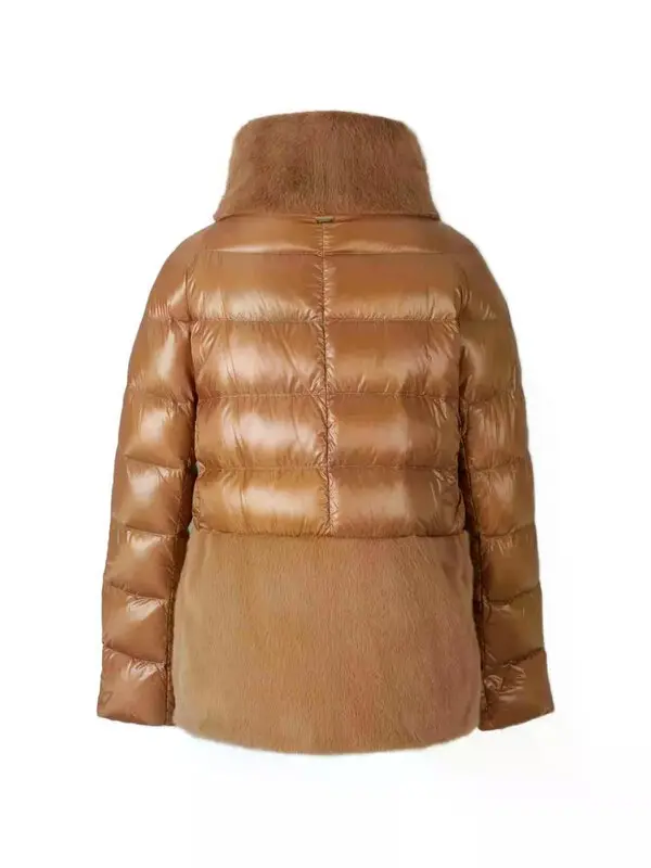 Herno Quilted Zip-up Puffer Jacket - Brown