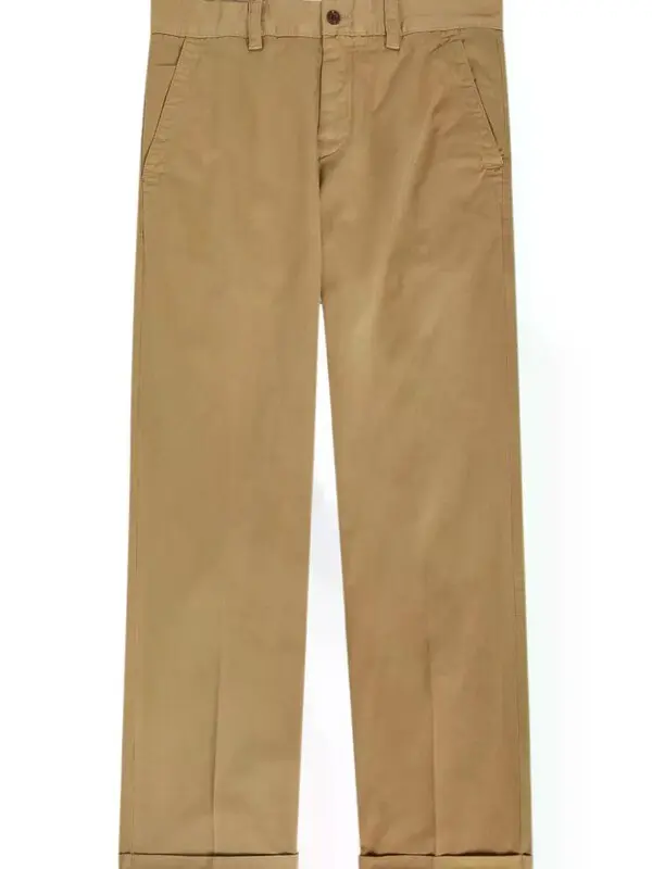 Gant Button-fastening Turn-up Trousers