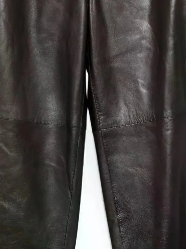 P.a.r.o.s.h Leather Wide-leg Trousers