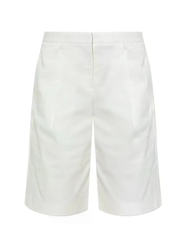 Matteau Pleated Cotton Chino Shorts