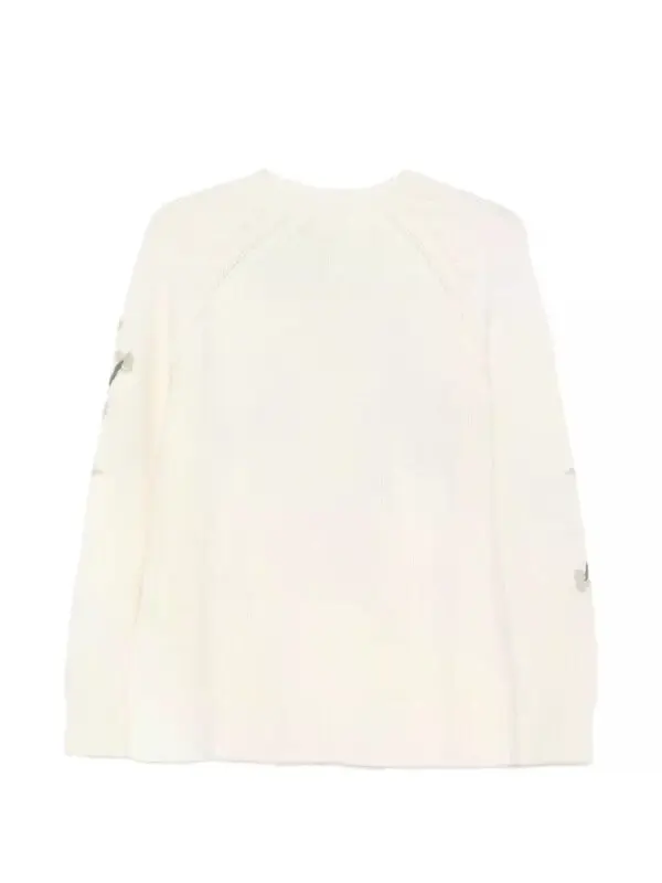 P.a.r.o.s.h Floral Embroidered Raglan Sleeve Sweater