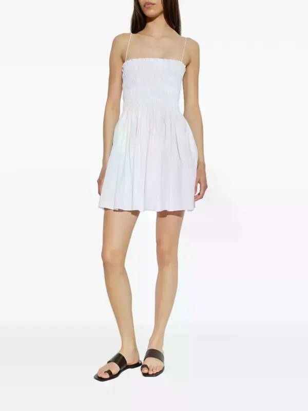 Matteau Shirred-bodice Mini Dress