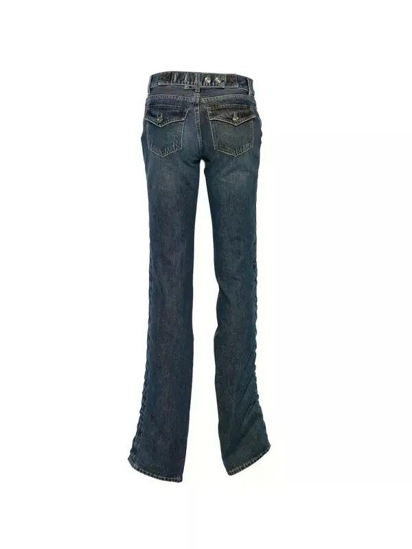 Liu Jo Whiskered Ruched Jeans