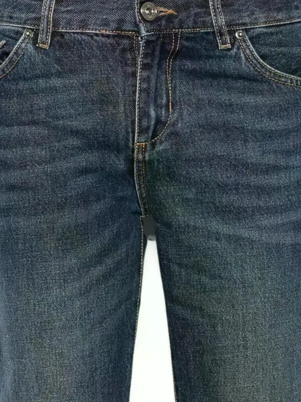 Liu Jo Whiskered Ruched Jeans
