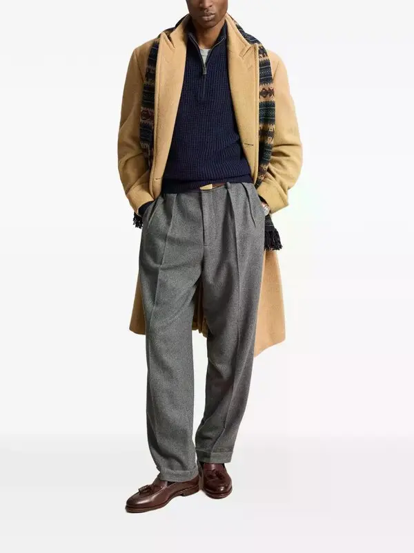 Polo Ralph Lauren Waffle Knit Quarter-zip Sweater