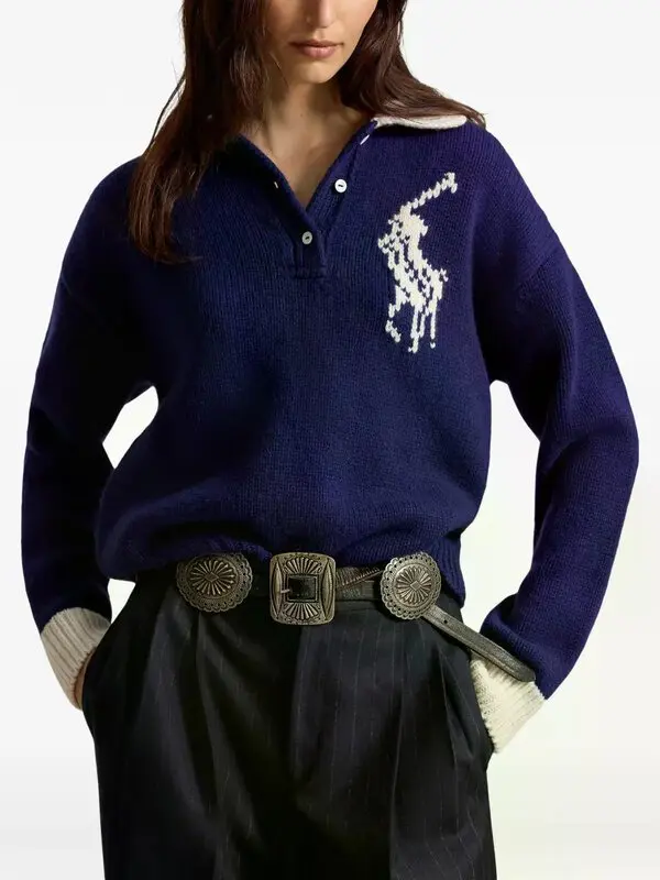 Polo Ralph Lauren Wool Knit Big Pony Sweater