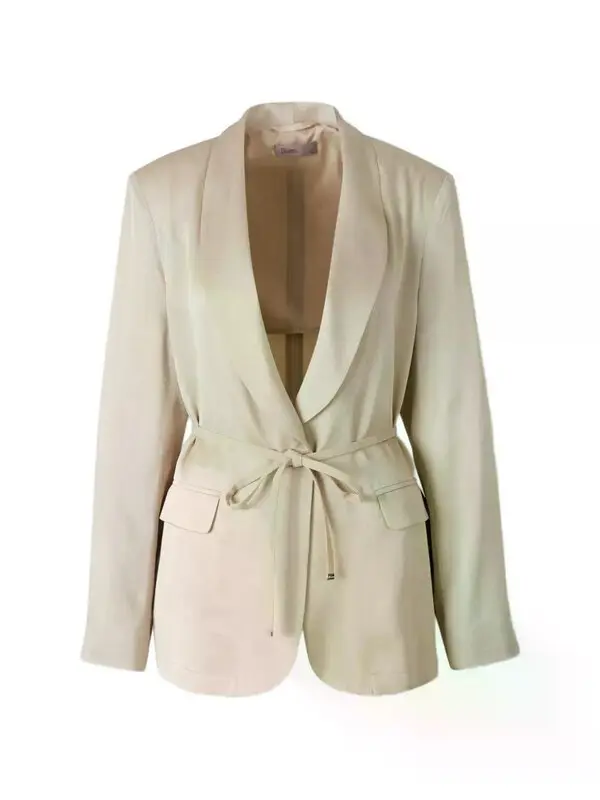 Herno Belted Shawl-lapel Blazer