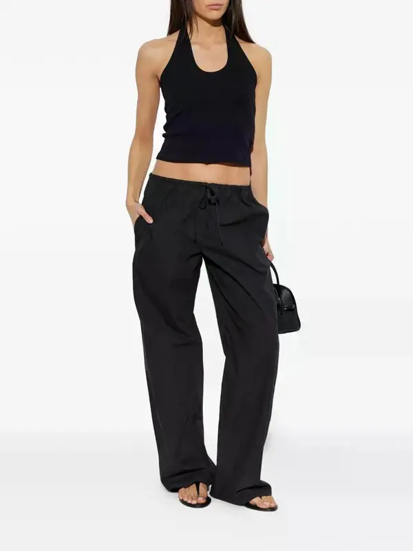 Matteau Halterneck Tie-fastening Top - Black