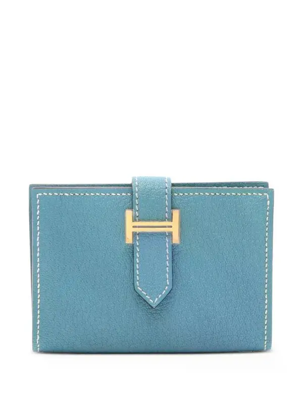 Hermès 2024 Mini Bearn Card Case - Blue
