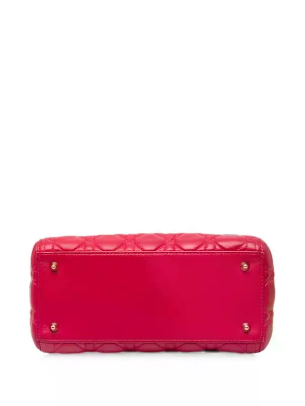 Dior 2014 Medium Lambskin Cannage Lady Satchel