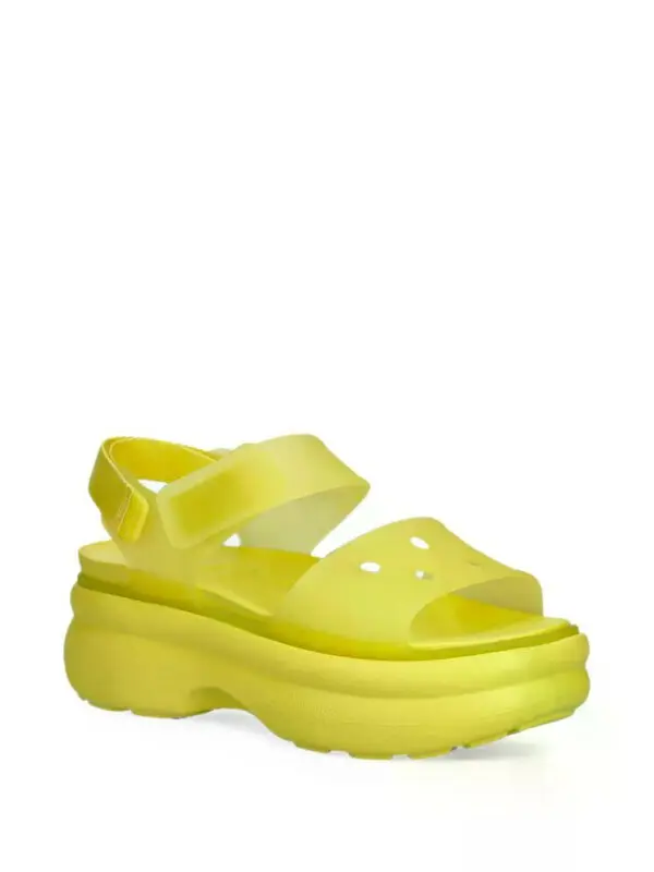 CROCS Soho Frosted Y Strap Platform Sandals
