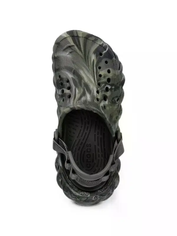 CROCS Echo Camouflage-print Clogs - Green