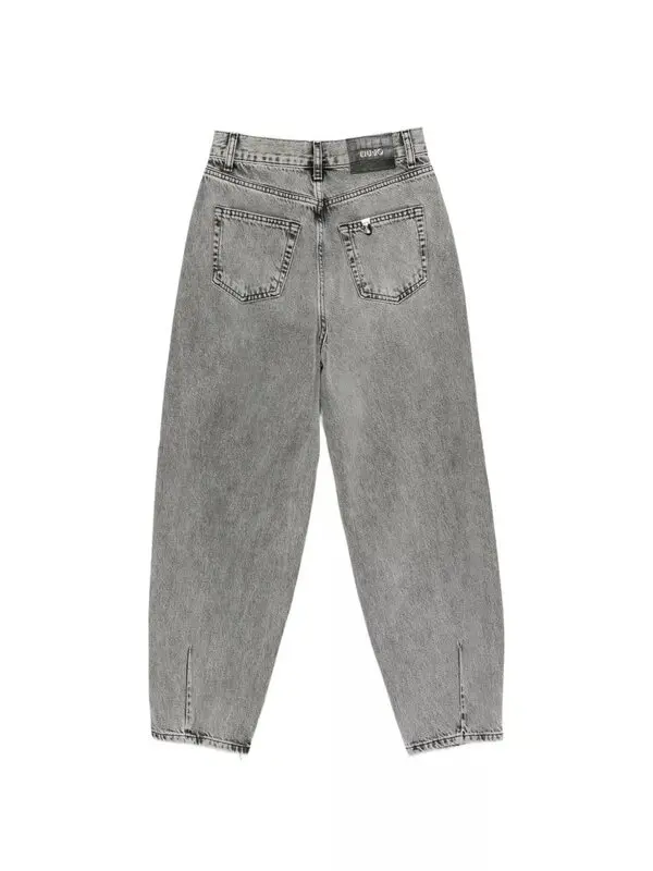 Liu Jo Acid Wash Logo Charm Jeans