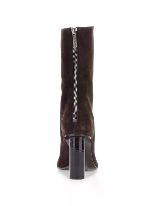 Paris Texas Alice Croc-effect Block-heel Ankle Boots