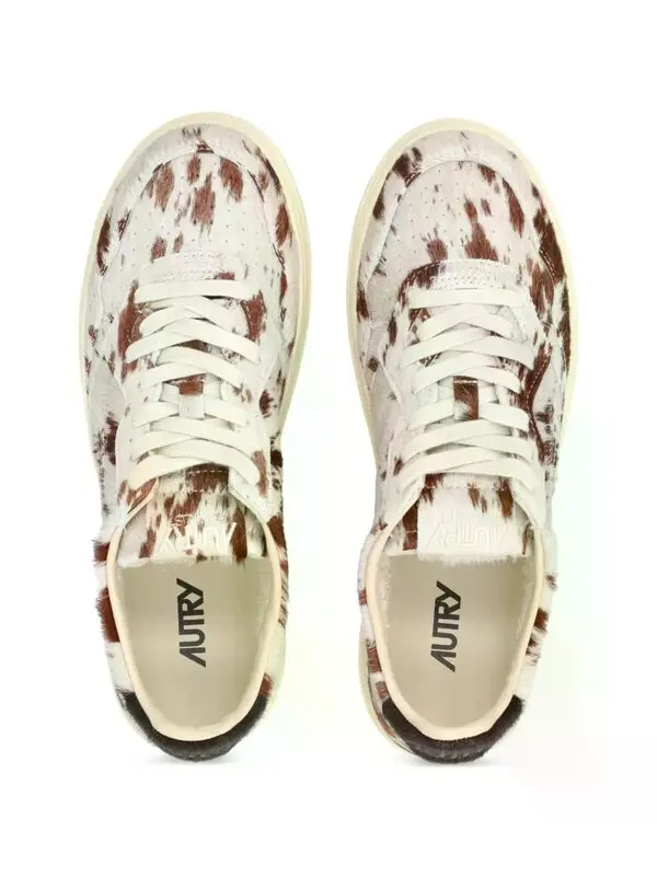 AUTRY Pony-hair Effect Sneakers - Neutrals